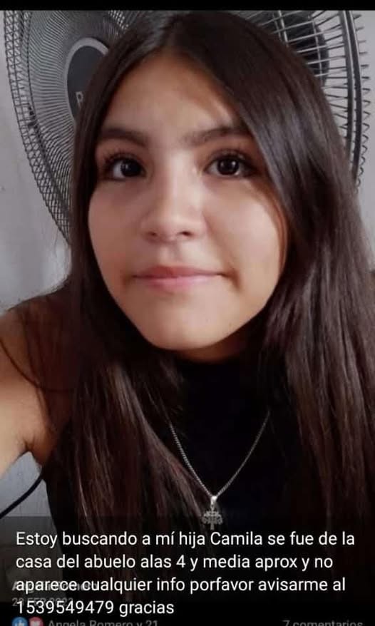Buscan a Camila Solis, una adolescente de Ezpeleta | Hecho en Quilmes